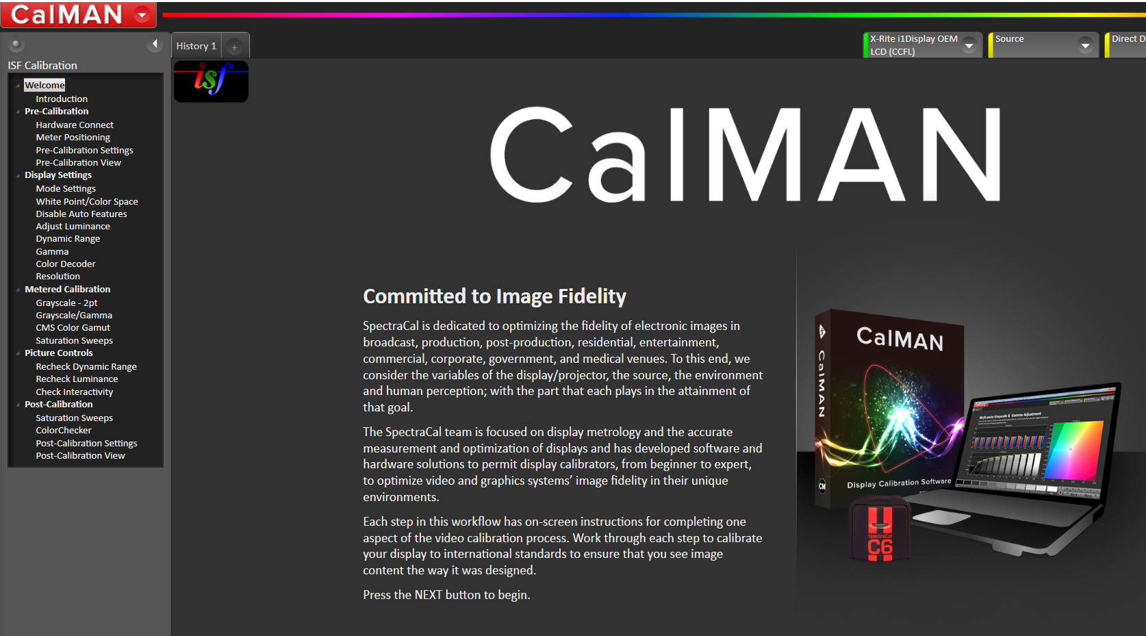 Walk Thru - Calman ISF Workflow - The Laser Video EXPerience