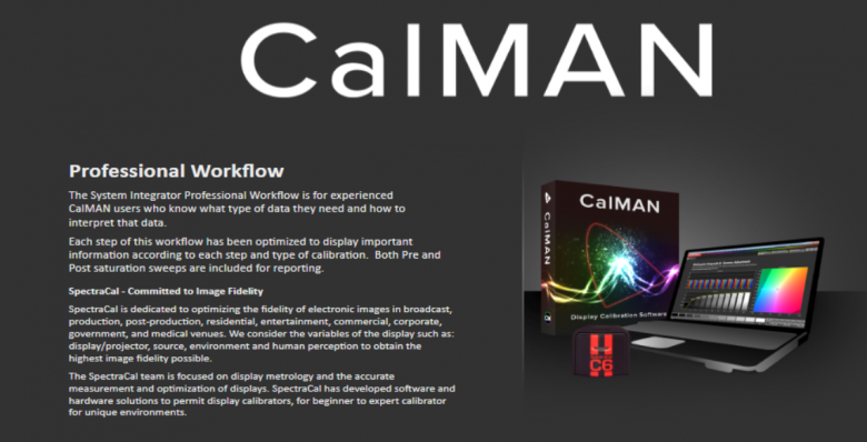 Walk Thru - Calman SI Professional Workflow - The Laser Video EXPerience